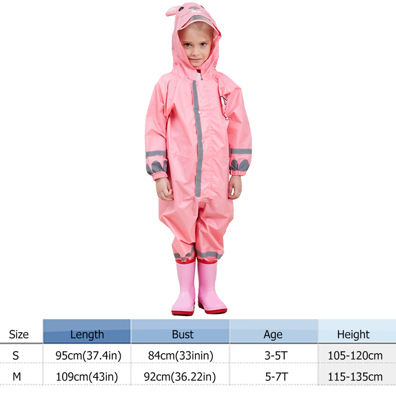 3-10Years Kids Cartoon Raincoat Outdoor Waterproof... – Grandado