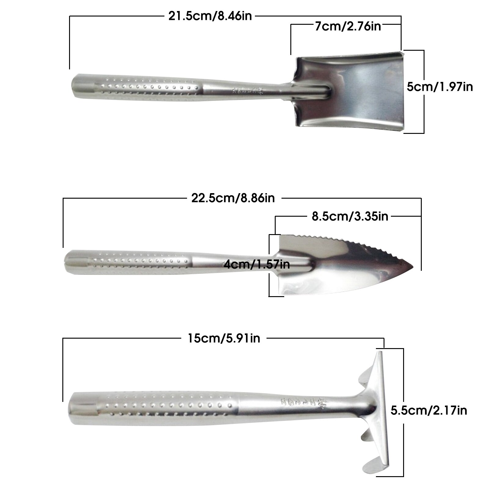 3Pcs Cast Aluminum Garden Tool Set Heavy Duty Gard... – Grandado