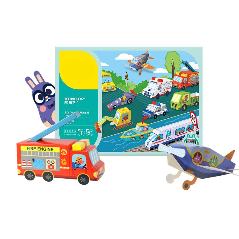 3D Origami Paper Cartoon Animal Toys Children Craf... – Grandado