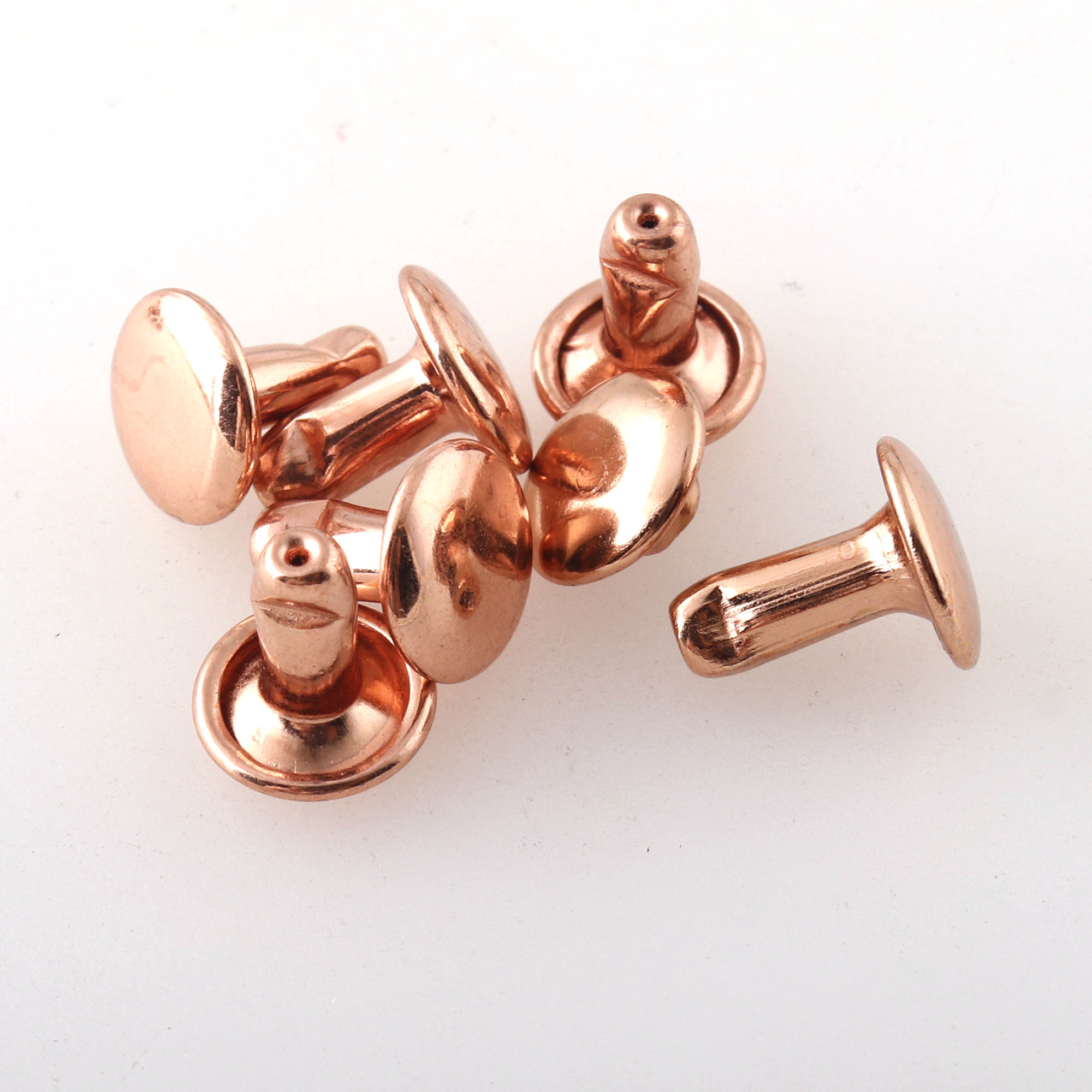 Rose Gold Rivet Studs Double Caps Rivets for Leath... – Grandado