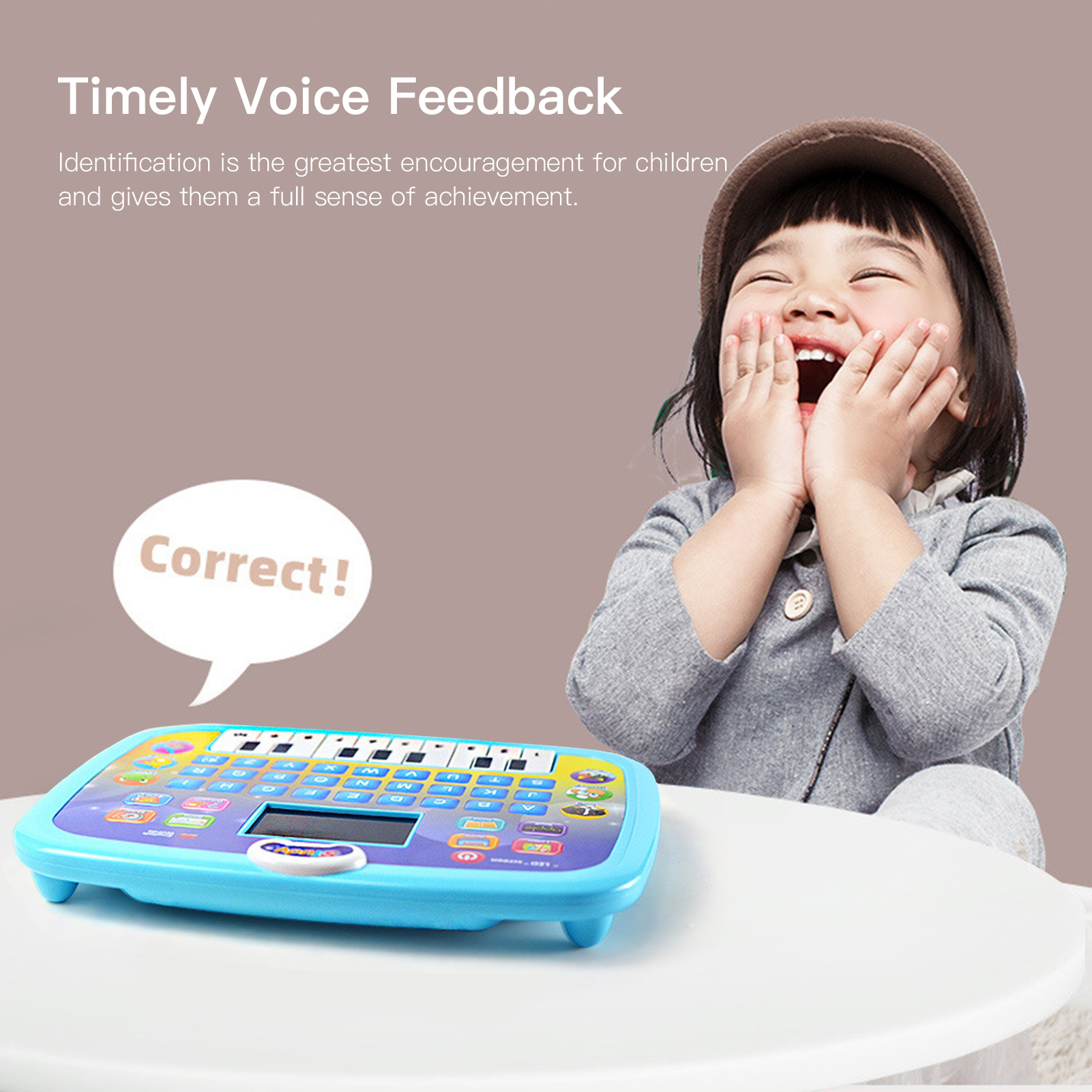 Learning Tablet Toddler Computer Toy with LED Scre... – Grandado