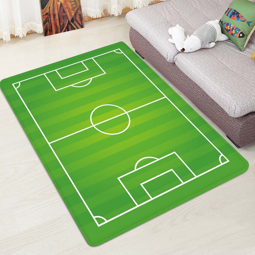 Polyester Fiber Carpet Football Field Pattern Carp... – Grandado