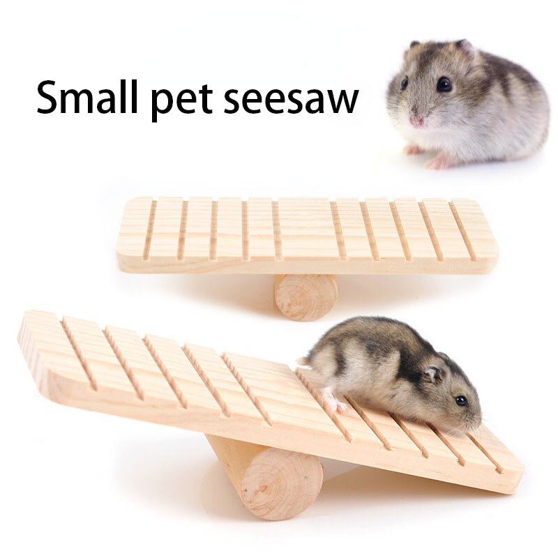 Huisdier Hamster Speelgoed Hout Wip Grappige Rat M... – Vicedeal