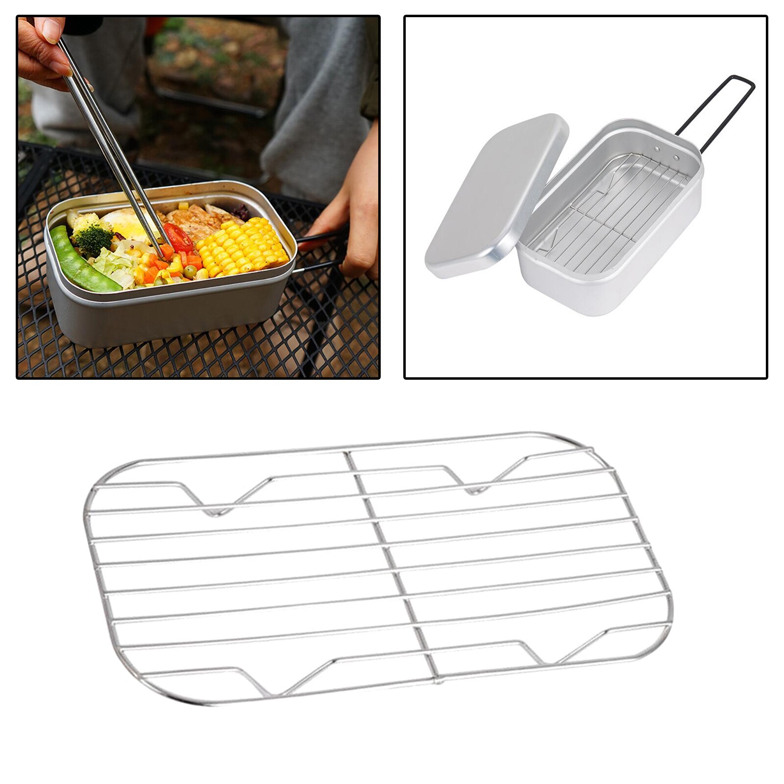 Outdoor Bento Lunch Box Steaming Rack Food Contain... – Vicedeal