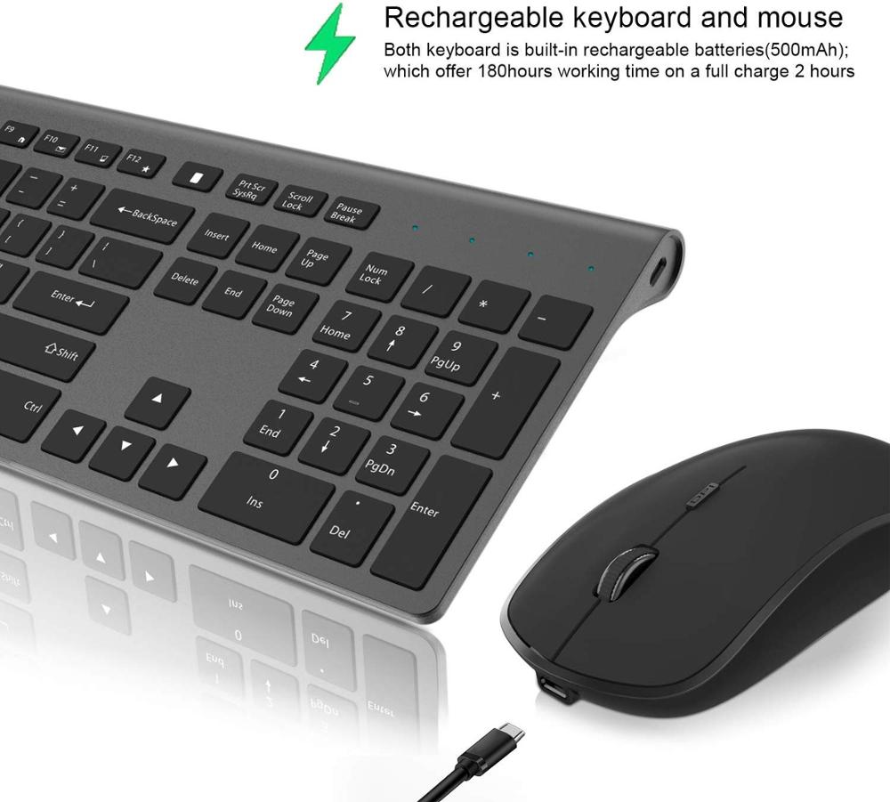 Wireless keyboard and mouse, 2.4G stable connectio... – Vicedeal