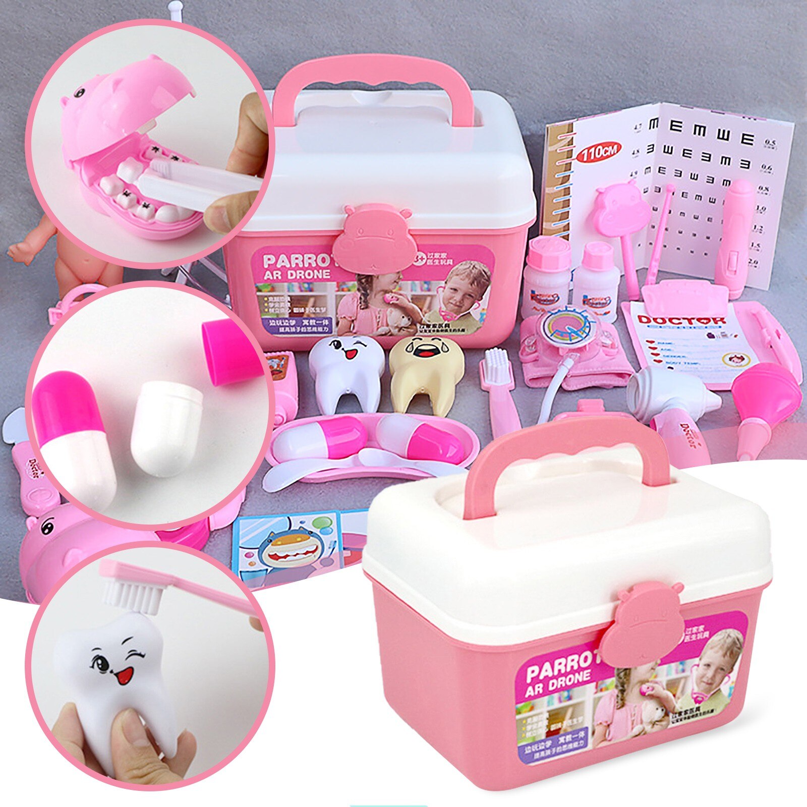 Kids Play Carry Set Case Education Role Play Toy K... – Grandado