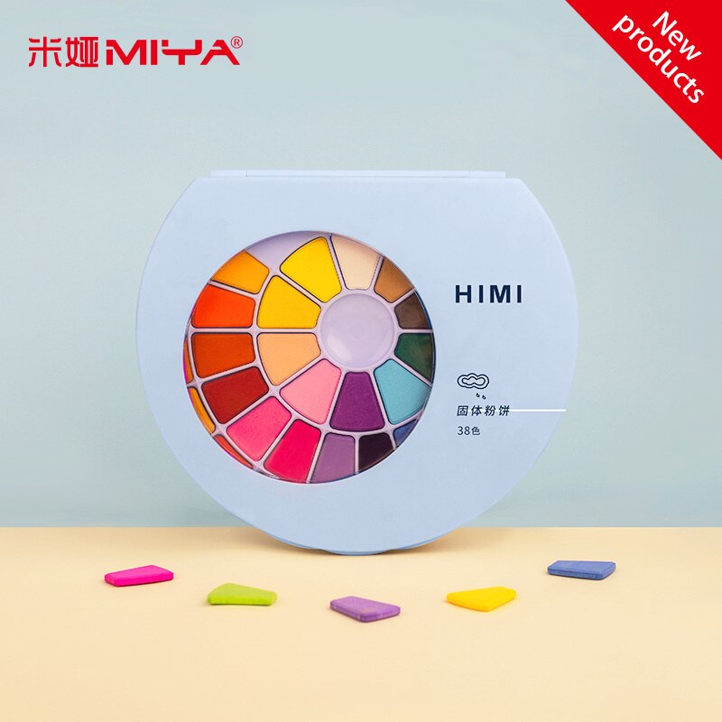 HIMI 24/38Colors Solid Water Color Paint Set Stude... – Grandado