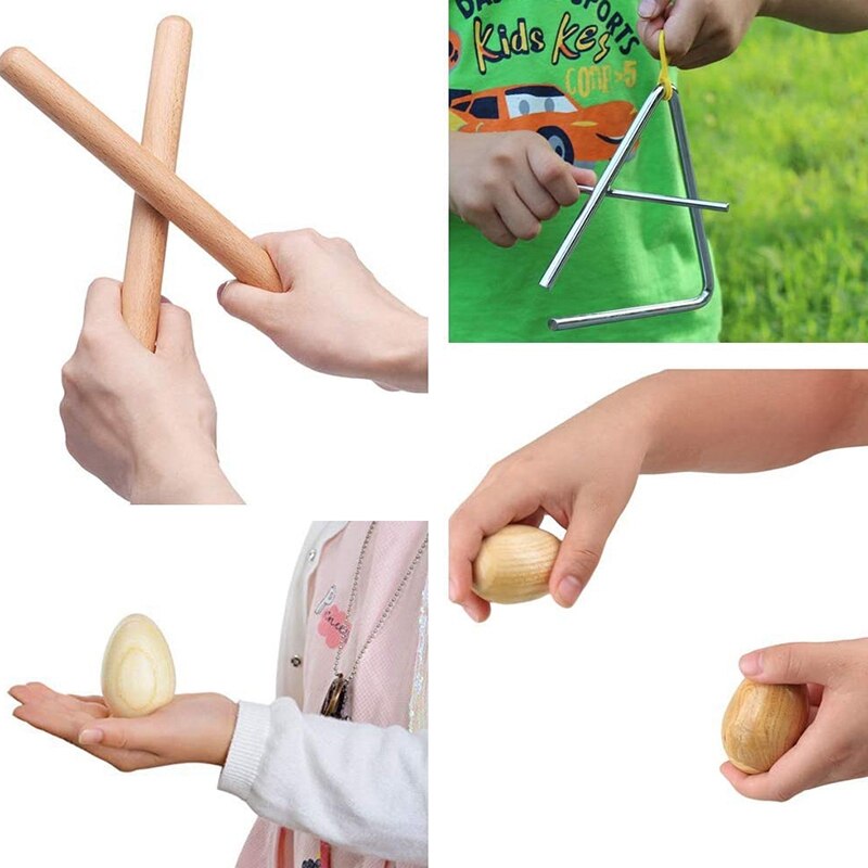 6 Inch Musical Slaginstrument, Rhythm Sticks Houte... – Vicedeal
