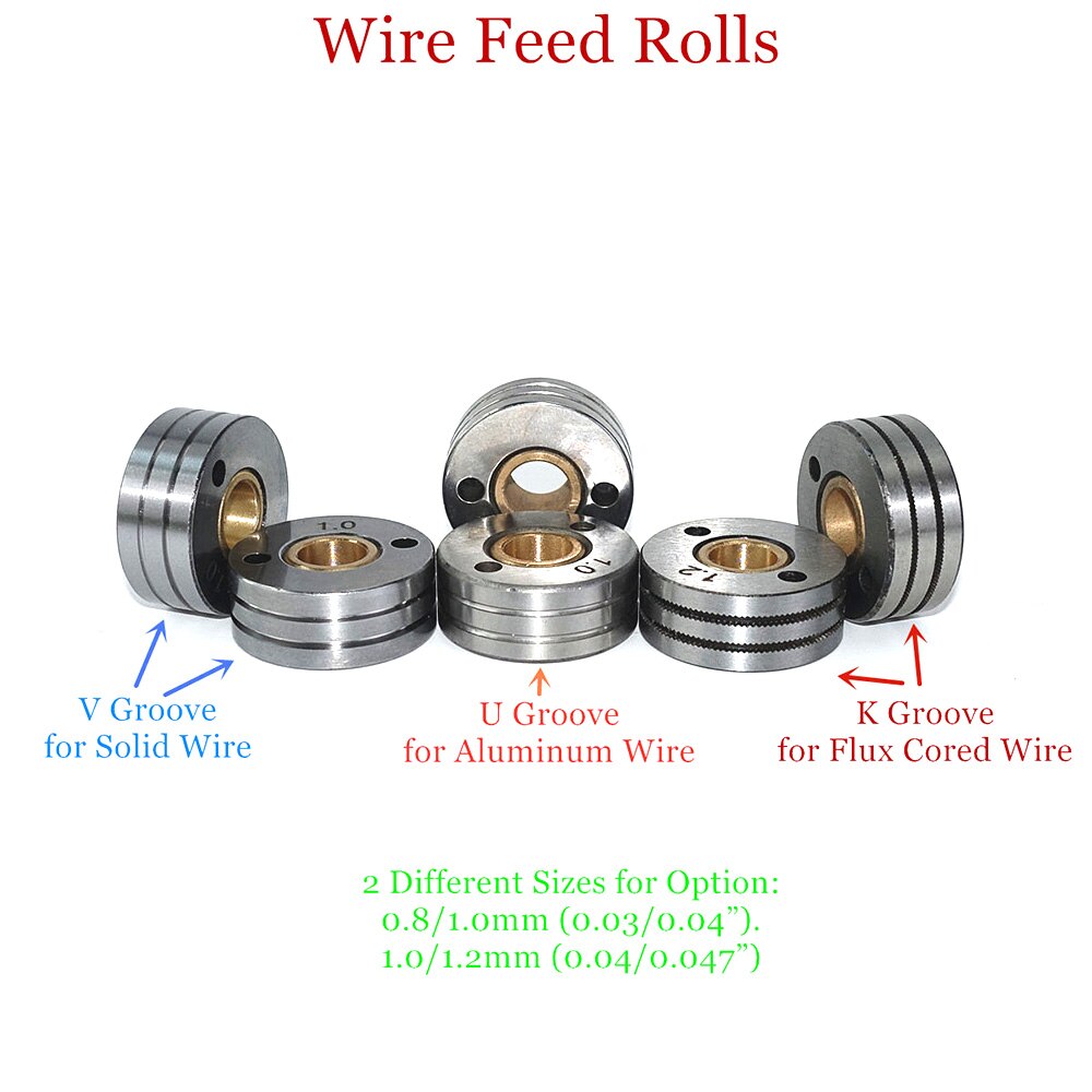 Wire Feeder Roll V U K Knurl Groove 0.8 1.0 1.2mm ... – Vicedeal