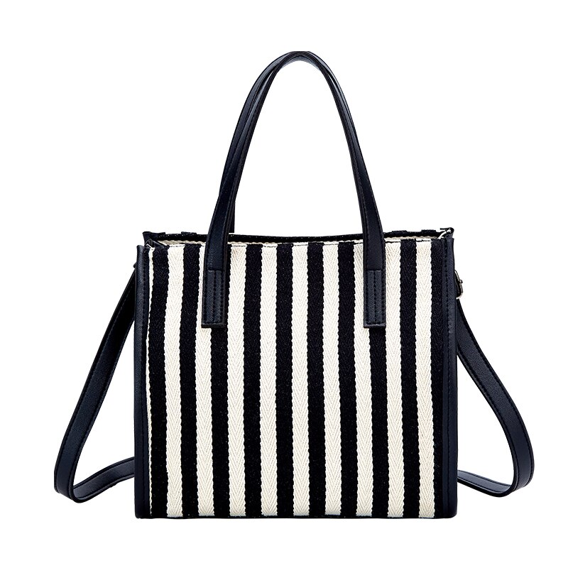 Multifunctional Striped Mummy Bag Shoulder Canvas ... – Grandado