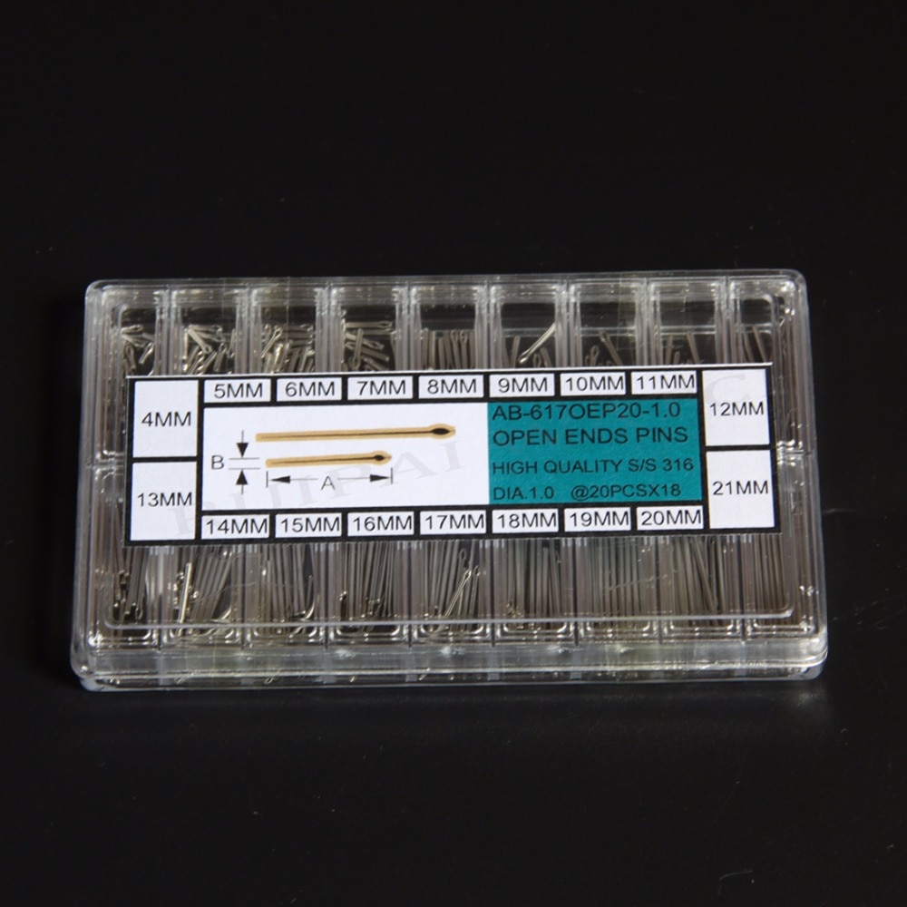 Dia 1.0mm 360pc Stainless Steel Open End Pins Kit ... – Grandado