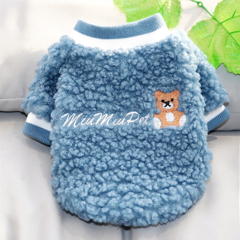 Pet Warm Clothes Teddy Cartoon Bear Sweater Snow P... – Grandado