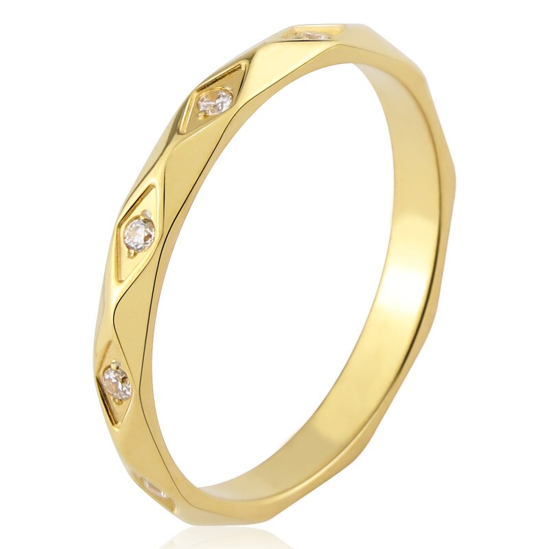 Mooie Ruit Ingelegd Zirkoon Ring Voor Vrouwen Crys... – Grandado