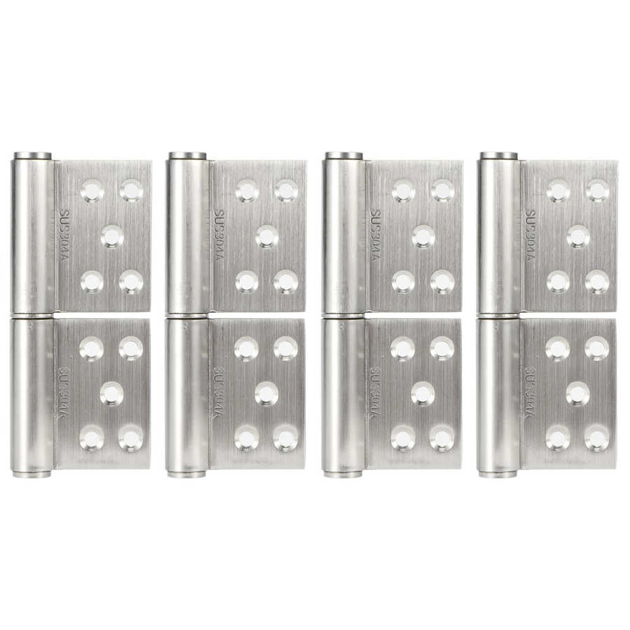 4Pcs 5in Stainless Steel Flag Hinge Detachable Doo... – Grandado