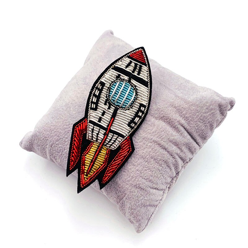 hand embroidery badges for backpack rocket badge H... – Grandado