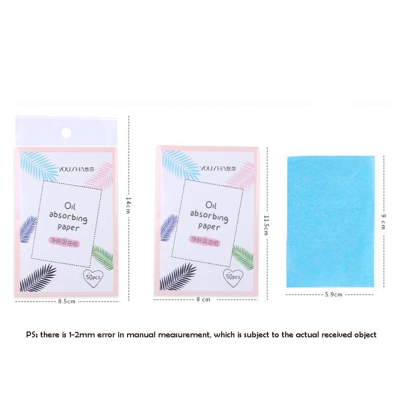 50 Sheets / Pack Facial Oil Absorption Paper Refre... – Grandado