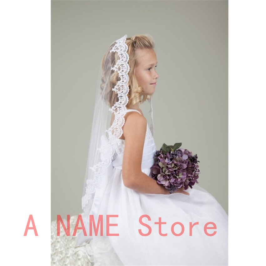 White Ivory Kids Girls First communion Veils Tulle... – Vicedeal