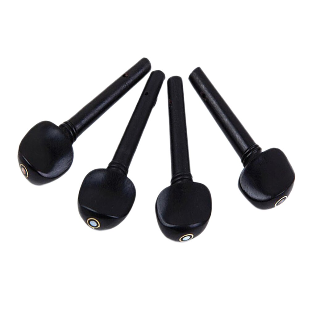 4 stykker violinstemmepinde ibenholt violinstemmer... – Vicedeal