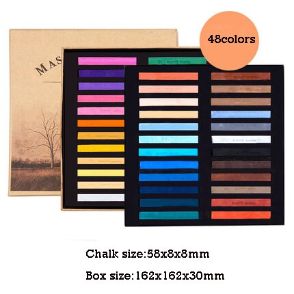 12/24/36/48 Colors Soft Masters Pastel Colored Cha... – Grandado