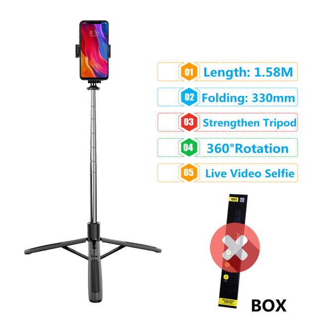 FANGTUOSI Wireless Selfie Stick Foldable Big Tripo... – Vicedeal