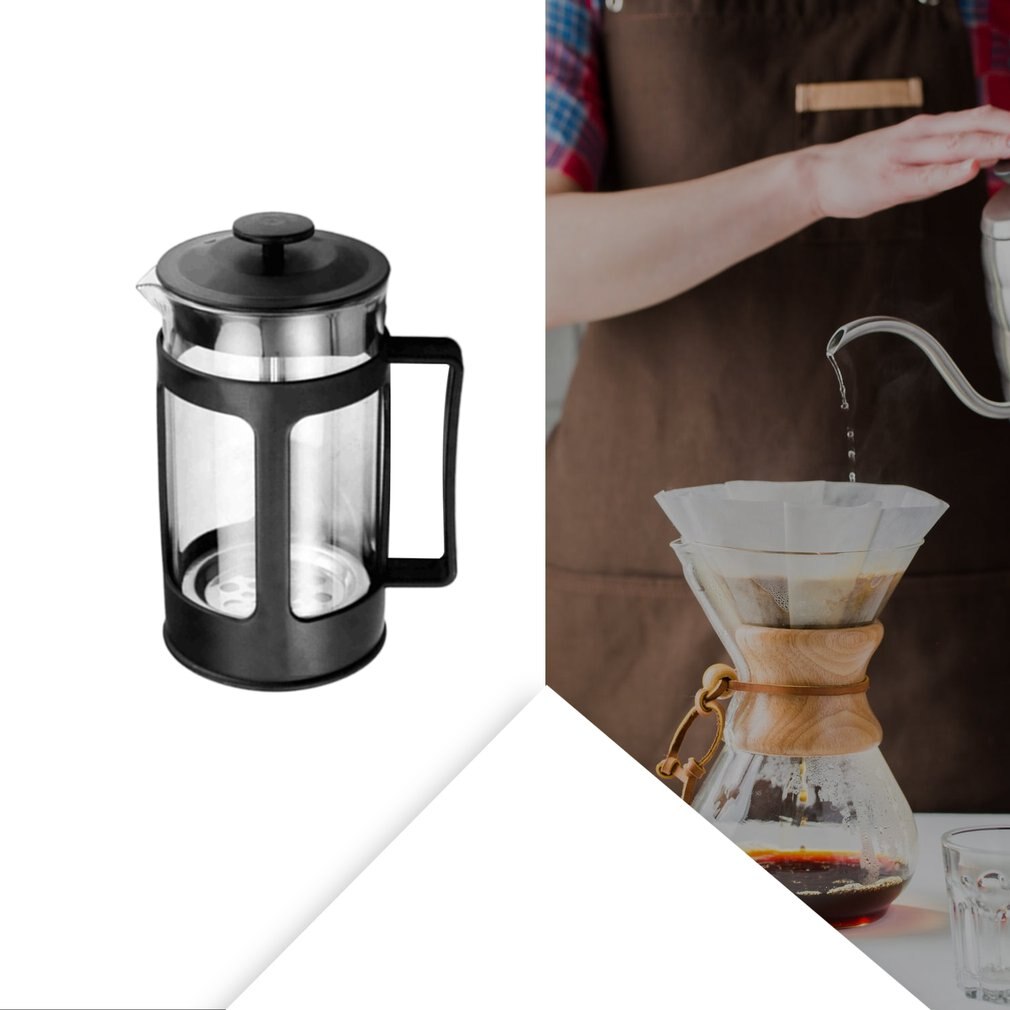 glass French press coffee pot black Coffee Tea Pot... – Vicedeal