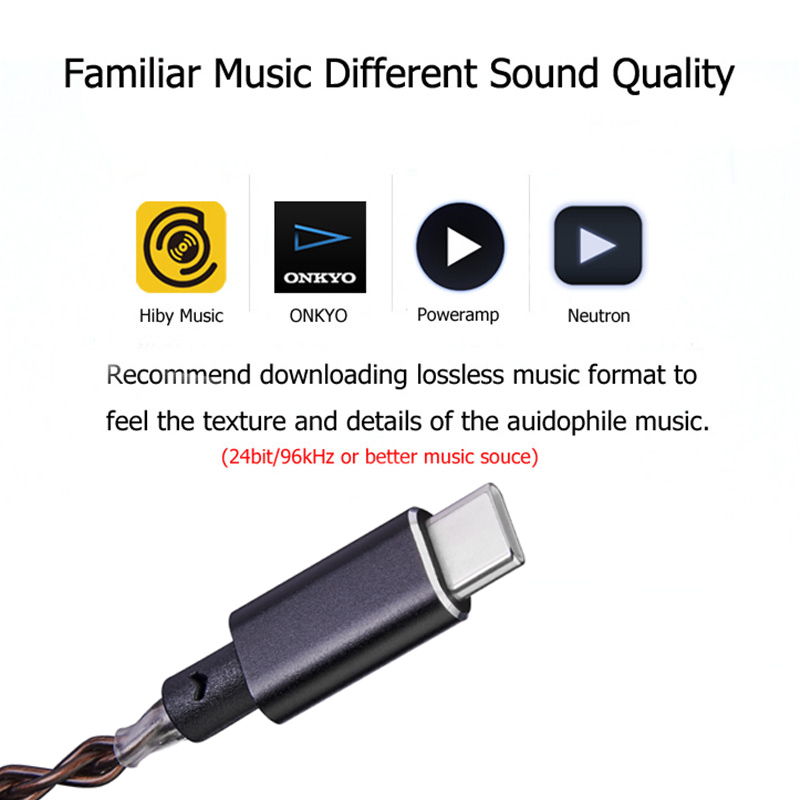 CharmTek Qualcomm USB C HiFi DAC Audio Portable He... – Grandado