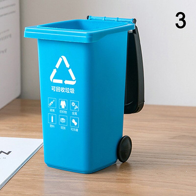 1Pcs Mini Desktop Tidy Pen Waste Bin Trash Can Wit... – Grandado