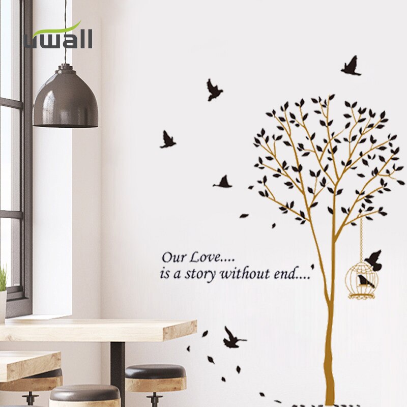 Tree Leaf Wall Stickers Wall Decorations Bedroom L... – Grandado