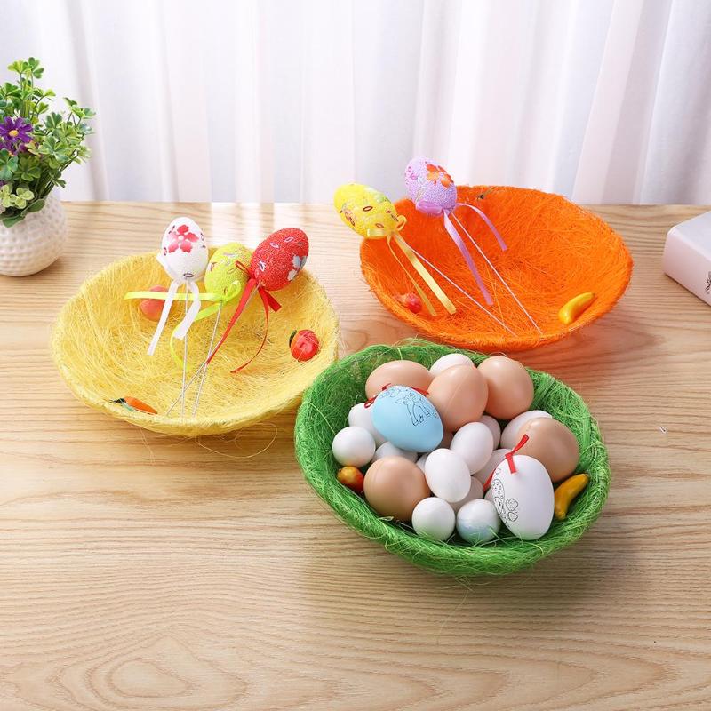Easter Eggs Basket Kindergarten Party Egg Plate Or... – Vicedeal