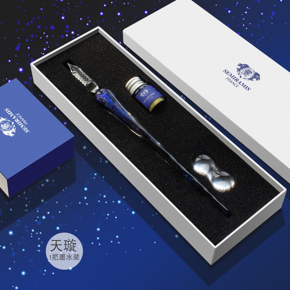 Kreative Sterne Dip Stift Kristall Glas Stift mit ... – Vicedeal