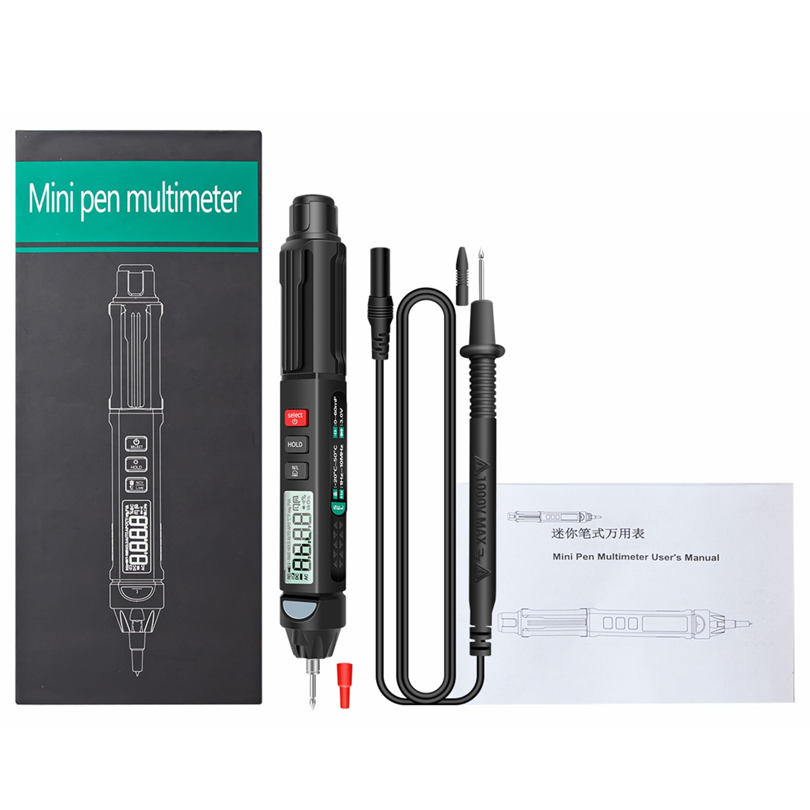 ANENG A3007/ A3008 Digital Multimeter Pen 6000 Cou... – Vicedeal