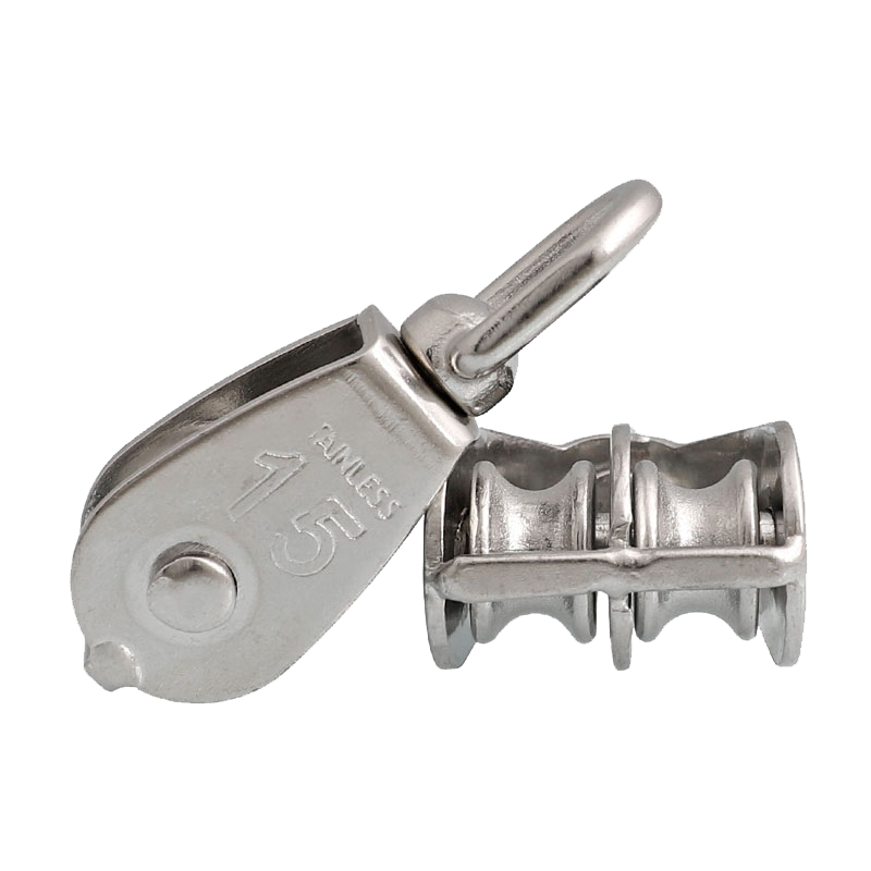 15Mm Swivel Rvs Zilver Draad Touw Single-Sheaved K... – Grandado