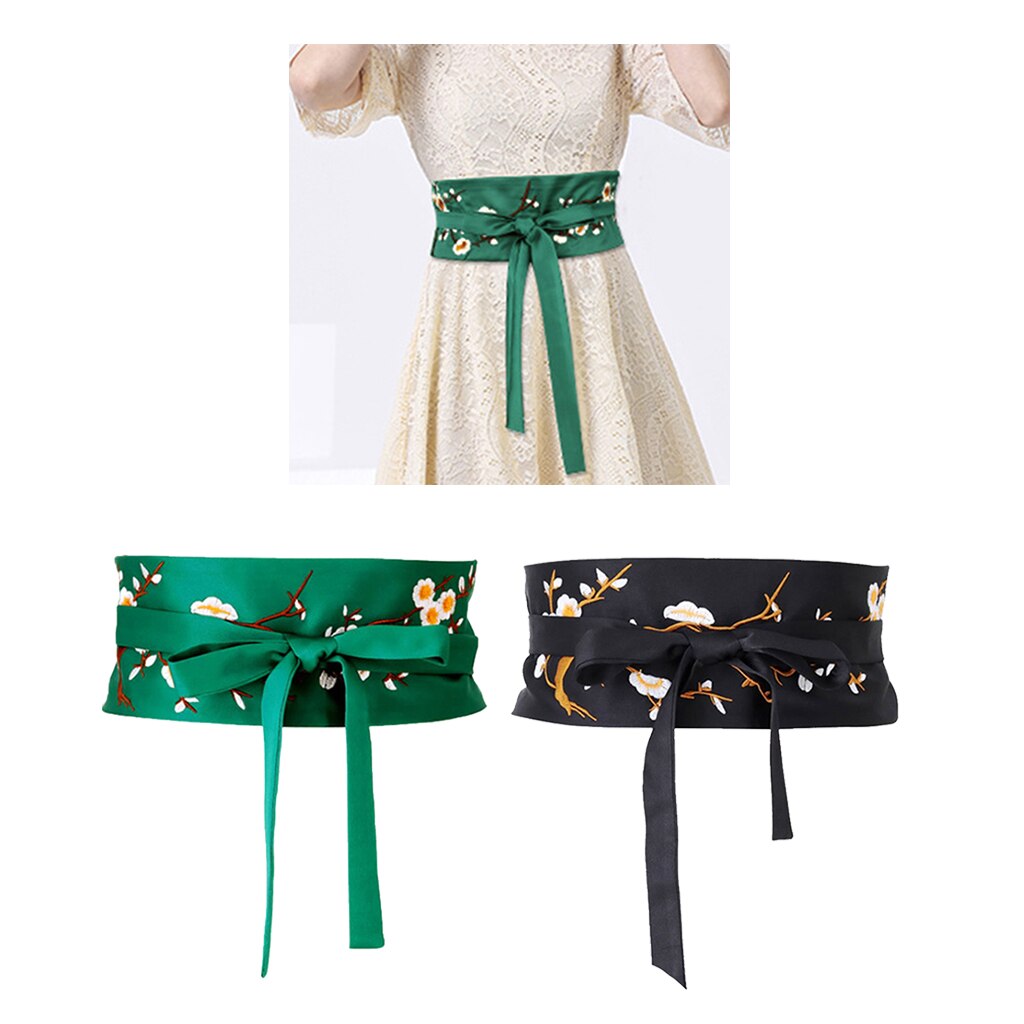 Japanese Style Obi Belt Women Floral Corset Sash T... – Vicedeal