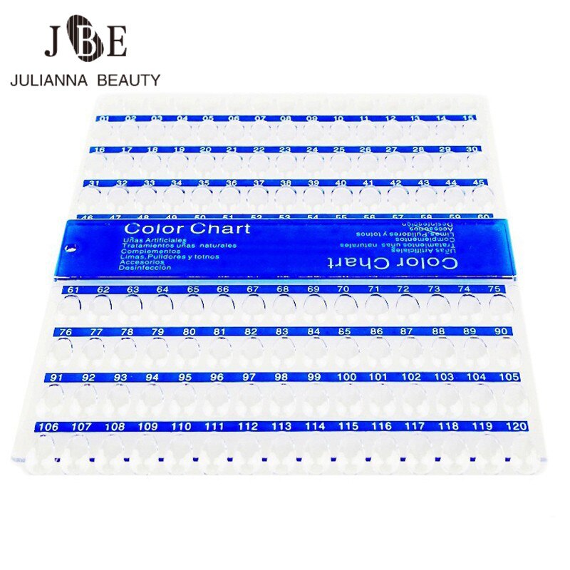 Nail Art 60 /120 Tips Color Chart Display Grids Pr... – Grandado