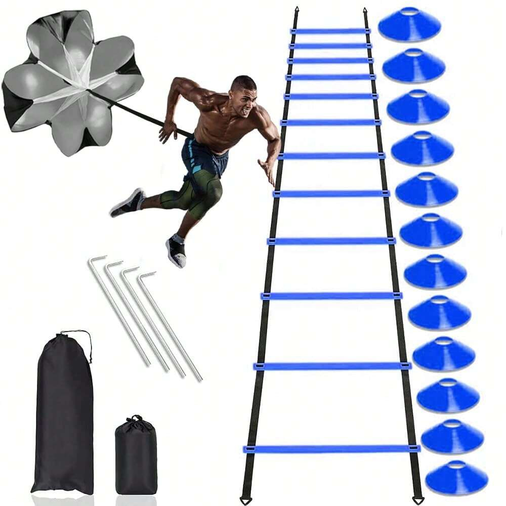 Pro Speed & Agility Training Set— Includes 12 Rung... – Vicedeal