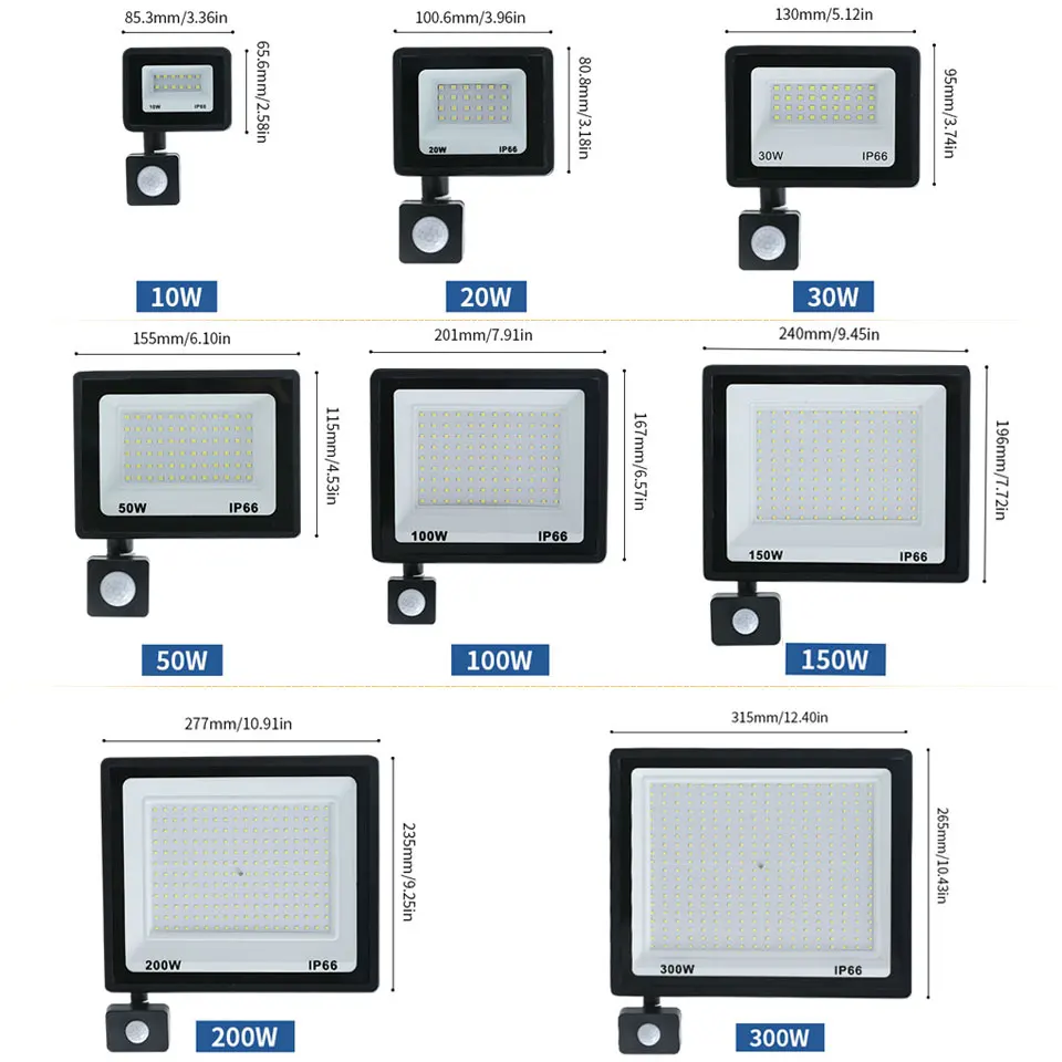 Outdoor flood light LED PIR Motion Sensor projecto... – Grandado