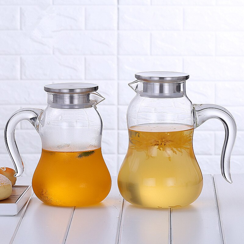 Glass cold water kettle water cool white water cup... – Vicedeal