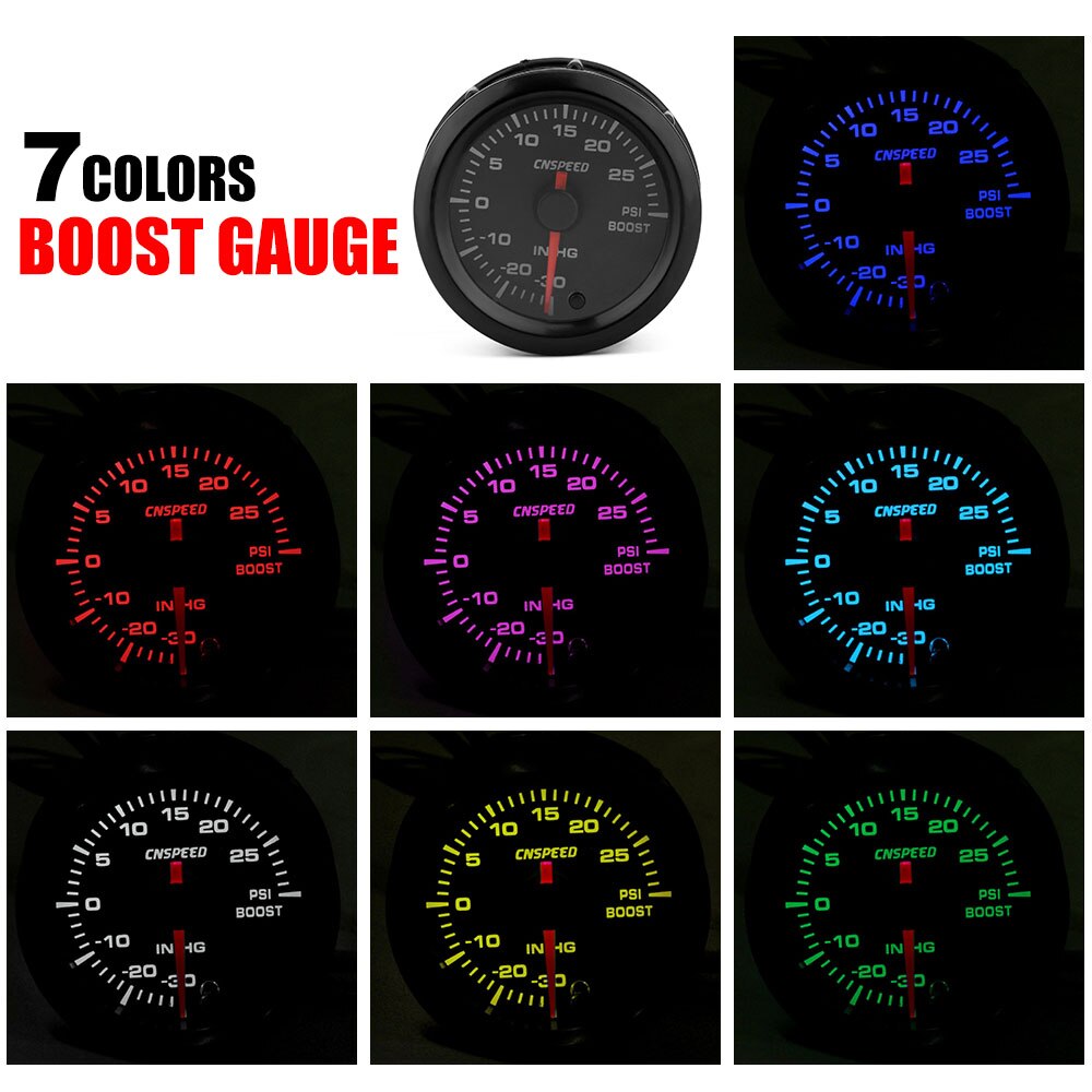 Colorful Boost Gauge Turbocharger PSI High Speed S... – Vicedeal