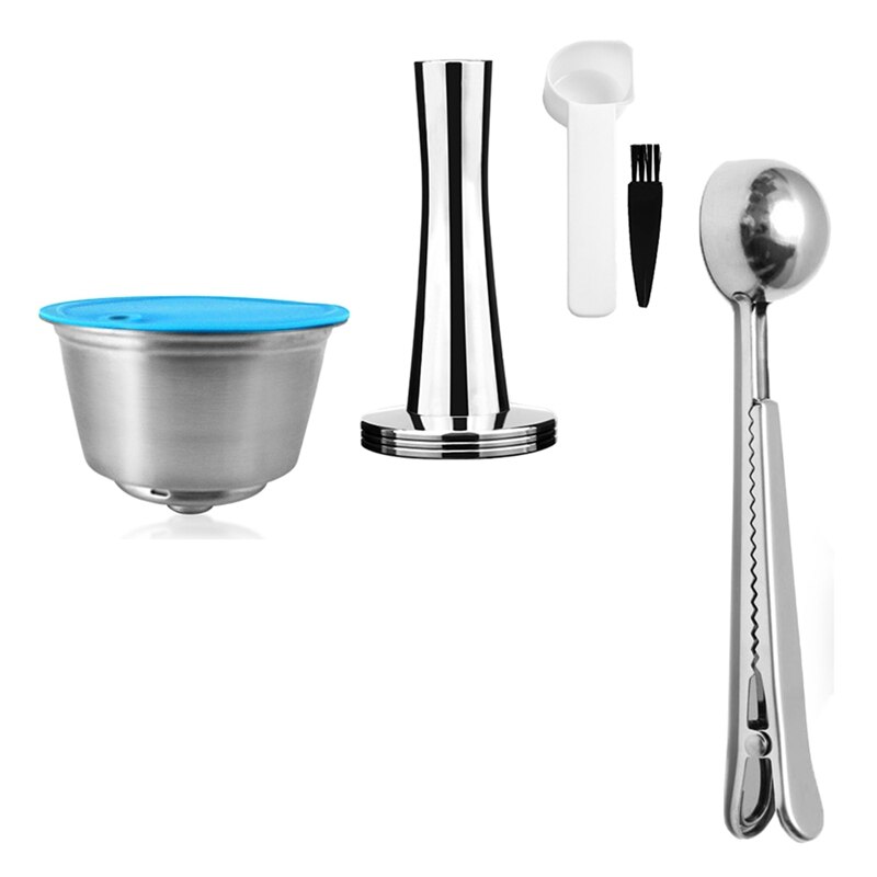 Reusable Coffee Capsule Set with Tamper&Clip,Stain... – Grandado