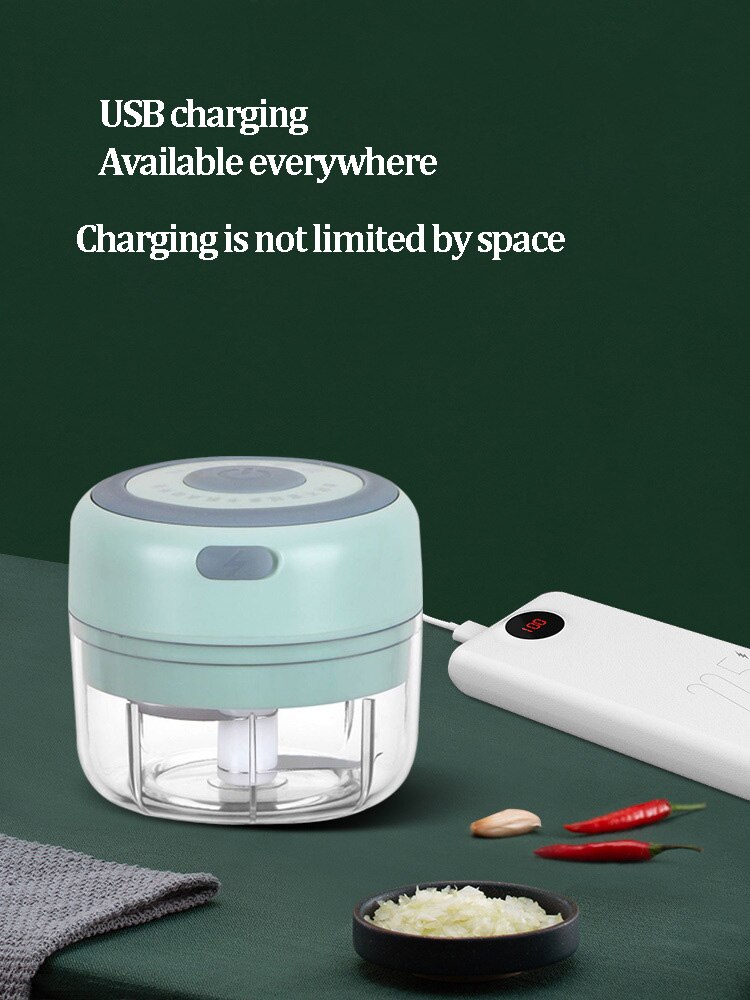 Electric Garlic Grinder Portable Mini Food Vegetab... – Grandado