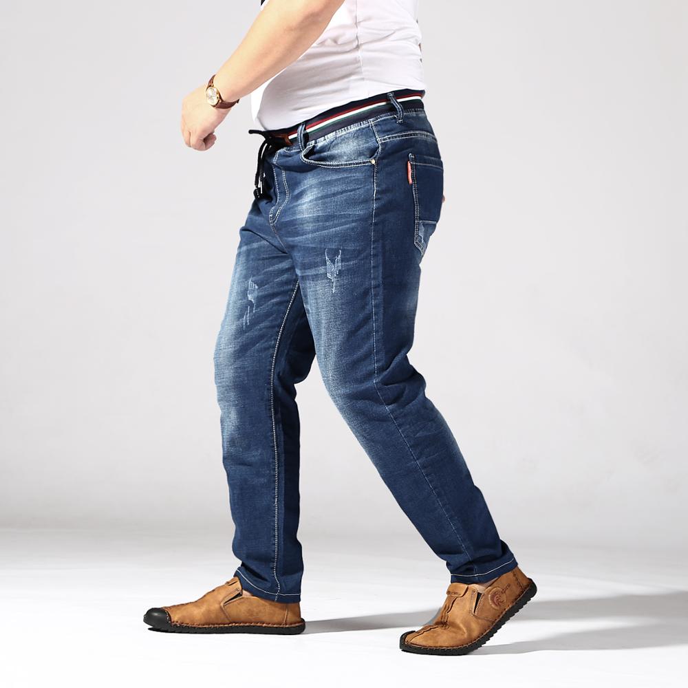 Big size 2XL-8XL Fat Plus Size Elastic waist Jeans... – Grandado