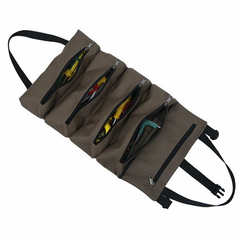 Canvas Tool Roll Up Bag,Wrench Roll Up Tool Pouch ... – Grandado