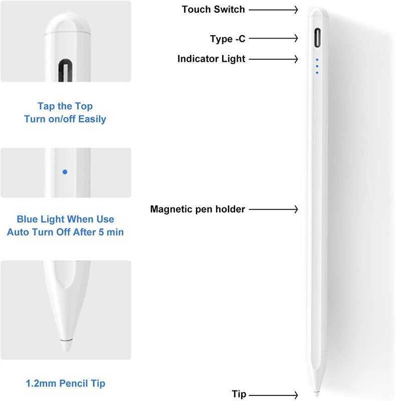 Drawing/Handwriting Stylus For IPad Tablets Anti-m... – Grandado