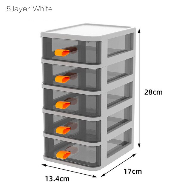 Transparent Desktop Storage Box Drawer Storage Cab... – Grandado