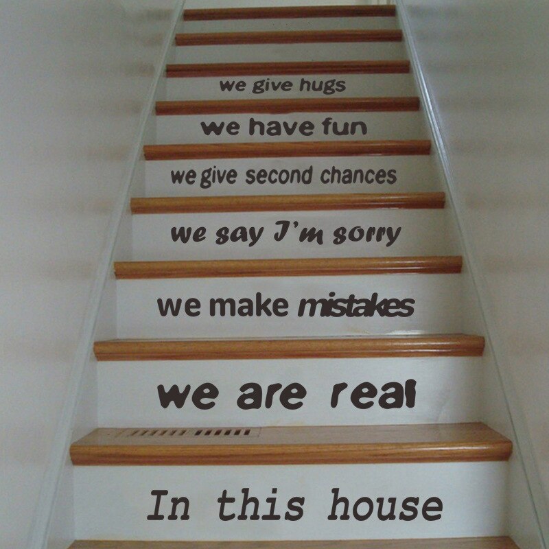 Letters Wall Decor Stickers Stair Decals Quotes St... – Vicedeal Letters Wall Decor Stickers Stair Decals Quotes St... – Vicedeal