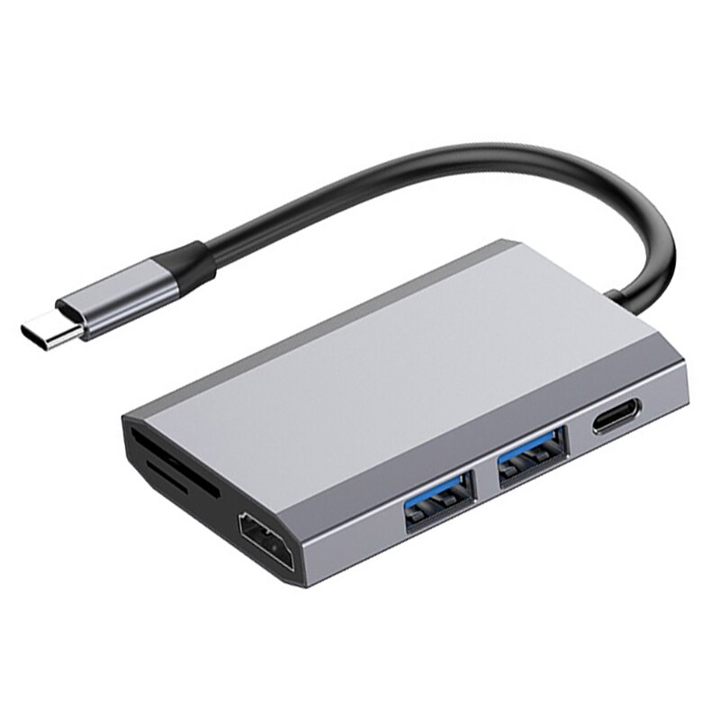 6 en 1 USB C Hub/Tipo C Data Hub con 6 puertos 2 U... – Grandado
