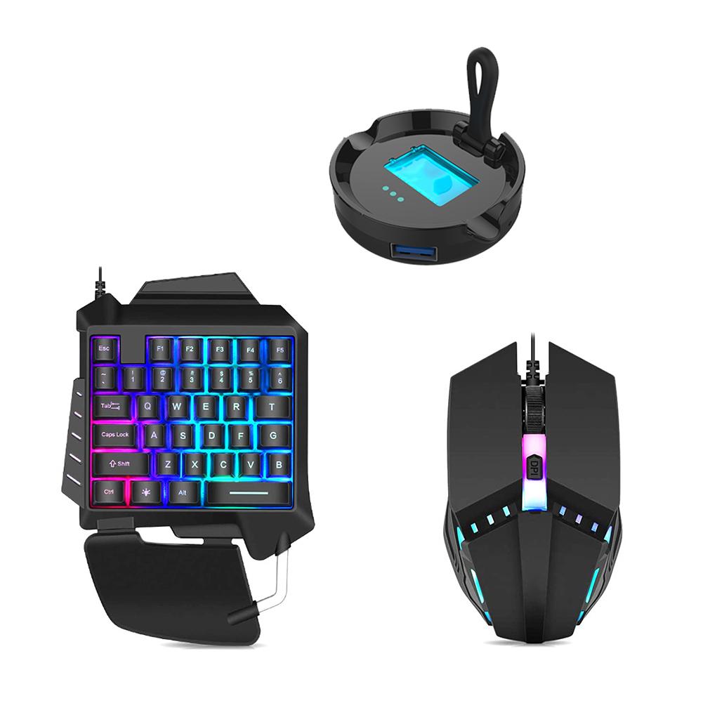 Newest One-handed Keyboard Mouse 3-in-1 Gaming Key... – Grandado