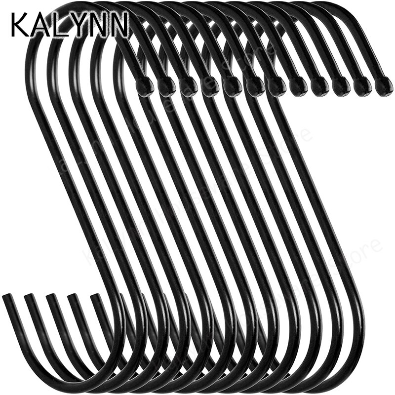 Sorte s kroge 9cm stål s-formede kroge metal s bøj... – Grandado