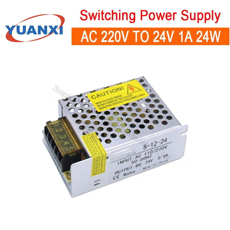 24W Switchinh Voeding Ac 110V-220V Naar 24V 1A 24W – Vicedeal