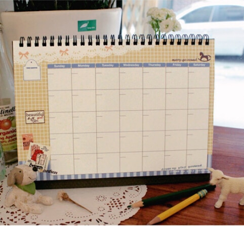 Desk Calendar Desktop Calendar Organizer Schedule ... – Grandado
